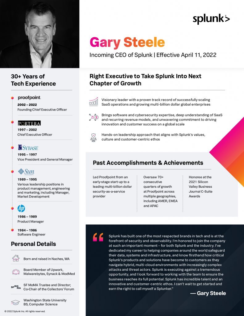 Splunk benoemt nieuwe CEO Gary Steele - ITchannelPRO